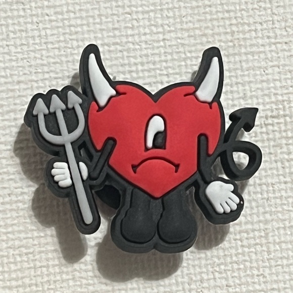 CROCS | Accessories | Bad Bunny Heart As A Devil | Poshmark
